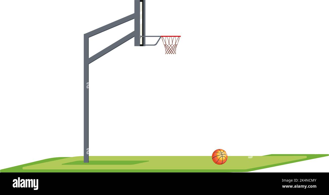 Basketball Hoop Side View Vector