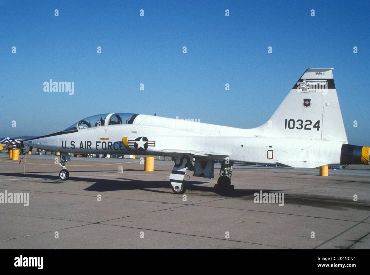 United States Air Force T-38 Talon on display at an airshow Stock Photo ...