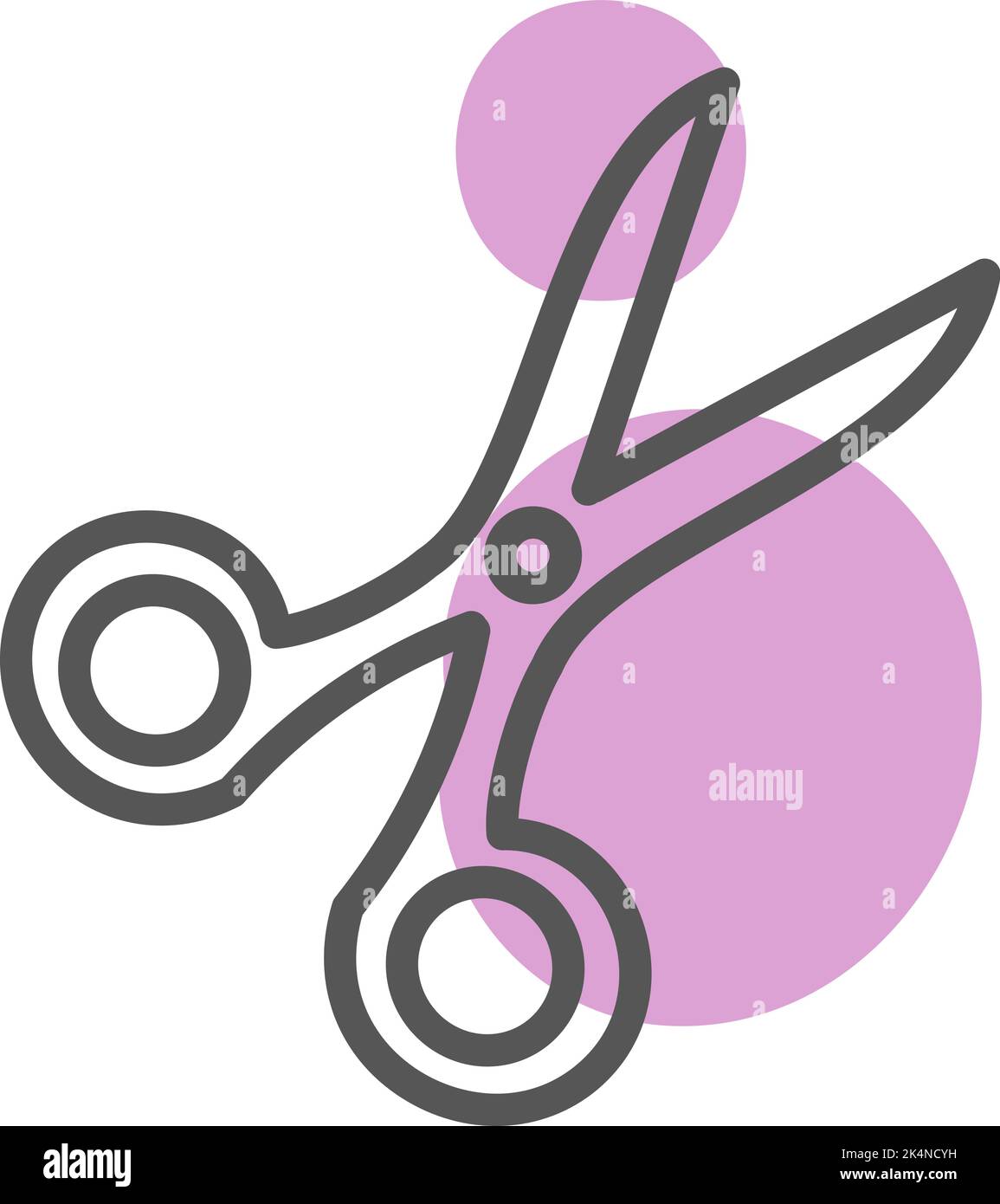 Sharp scissors, illustration, vector on a white background Stock Vector ...