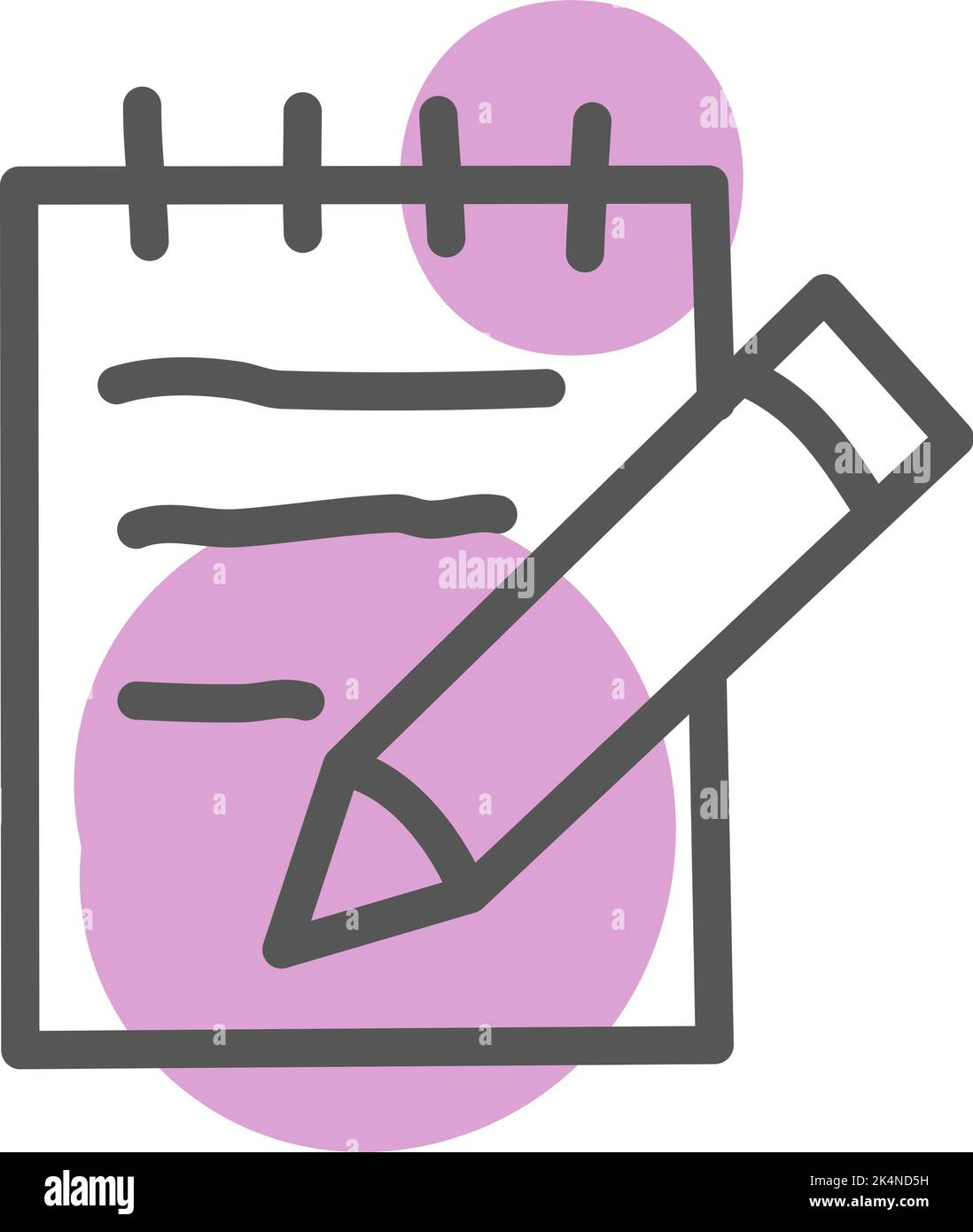 Womans notes, illustration, vector on a white background Stock Vector ...