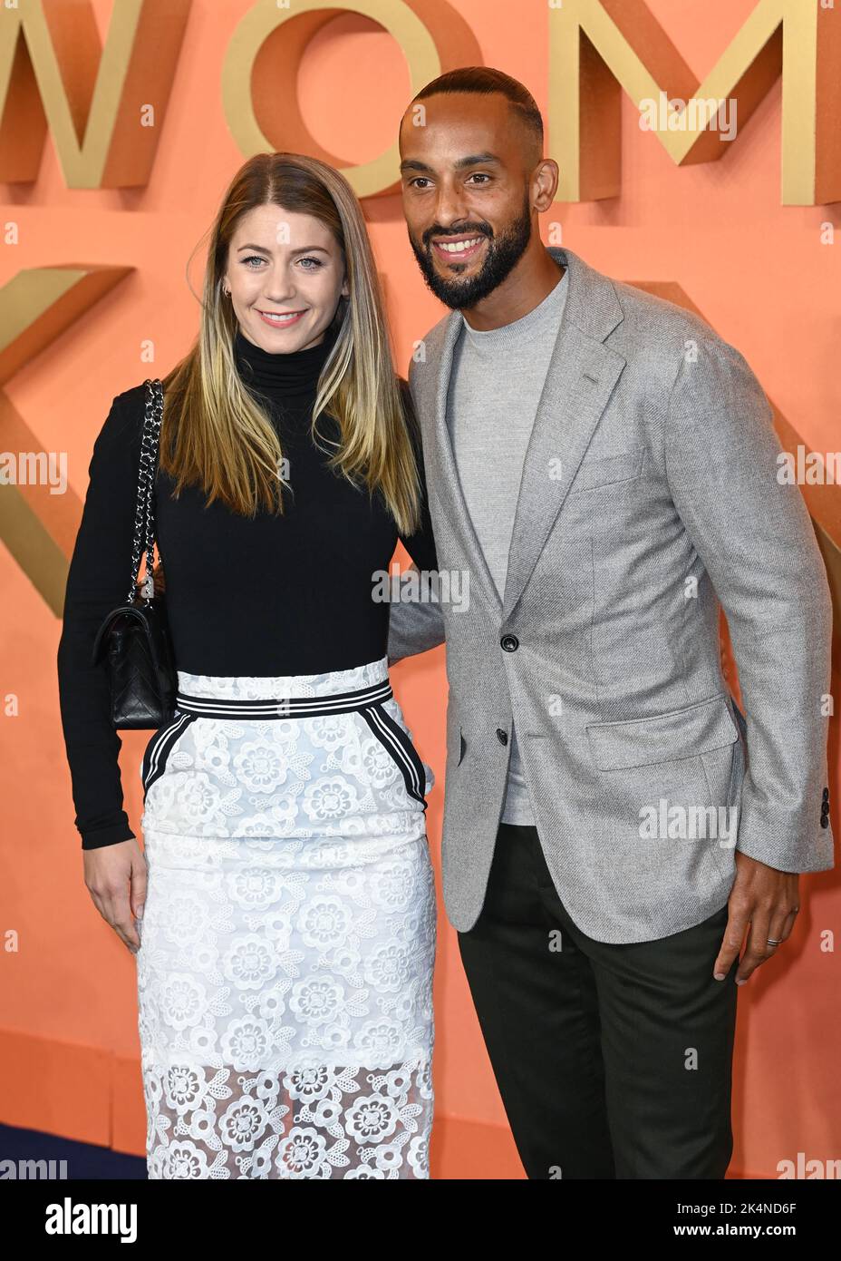 October 3rd, 2022. London, UK. Melanie Walcott and Theo Walcott ...