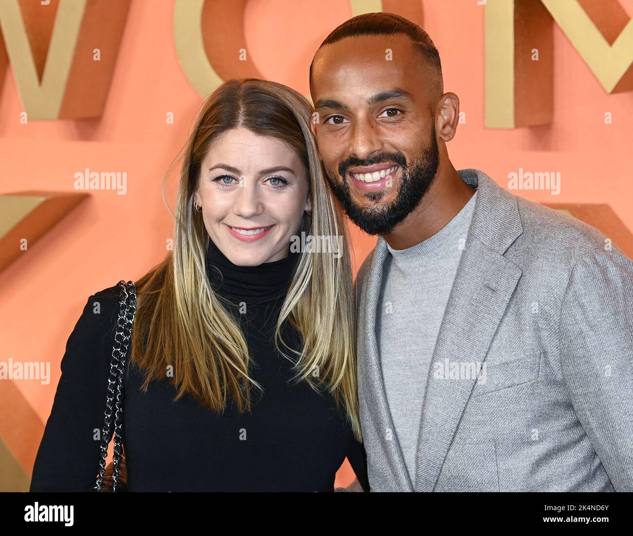 October 3rd, 2022. London, UK. Melanie Walcott and Theo Walcott ...