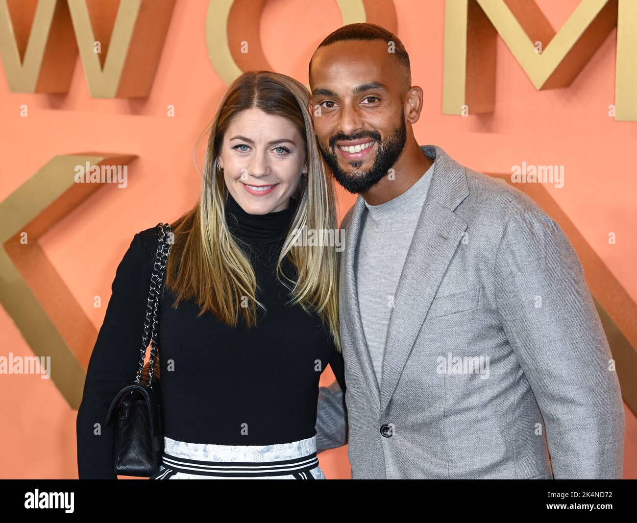 October 3rd, 2022. London, UK. Melanie Walcott and Theo Walcott ...