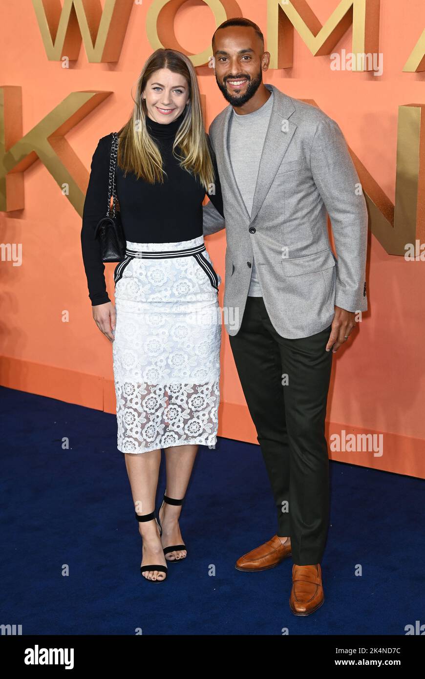 October 3rd, 2022. London, UK. Melanie Walcott and Theo Walcott ...