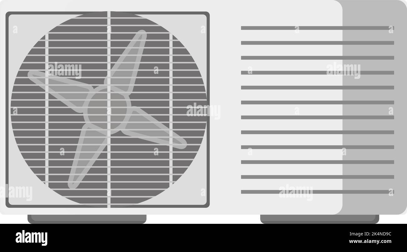 Part of AC, illustration, vector on a white background Stock Vector ...