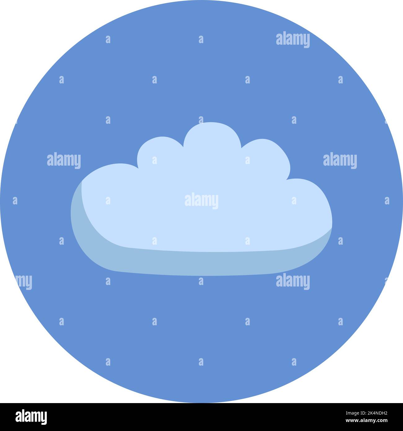 Day cloud, illustration, vector on a white background Stock Vector ...