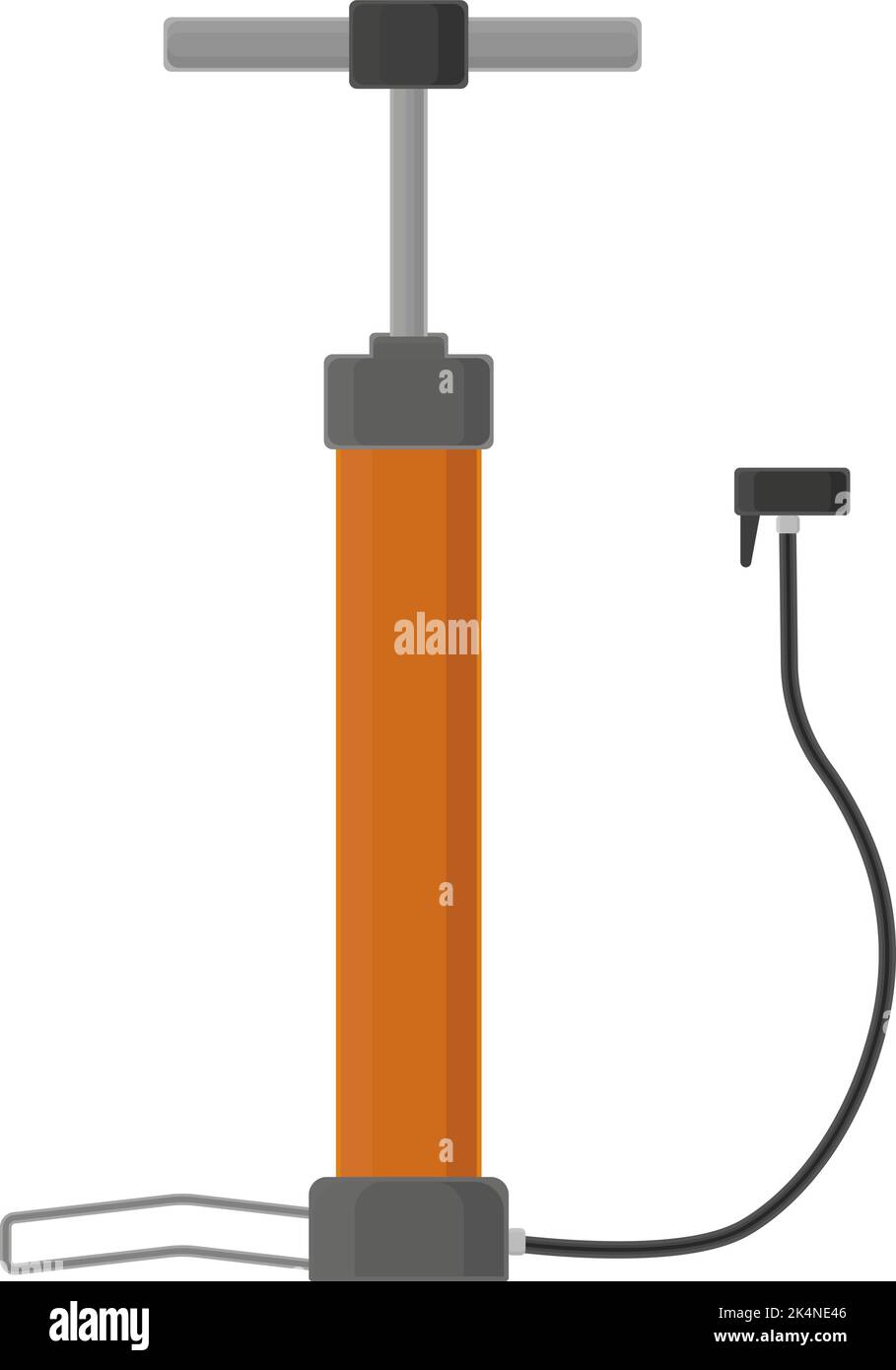 Hand pressure pump, illustration, vector on a white background Stock ...