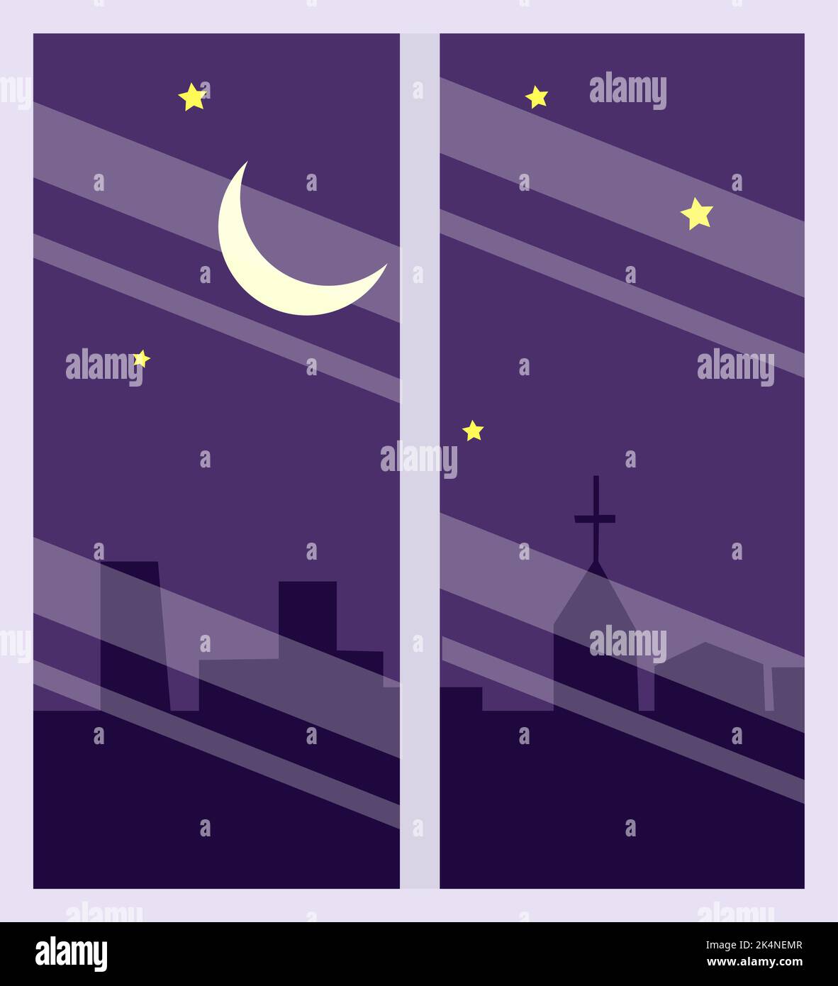 Night view stars on Cut Out Stock Images & Pictures - Alamy