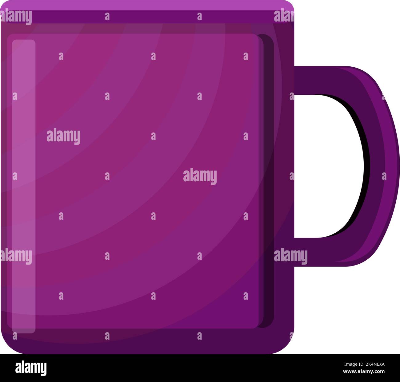 Black white cartoon illustration cup hi-res stock photography and ...