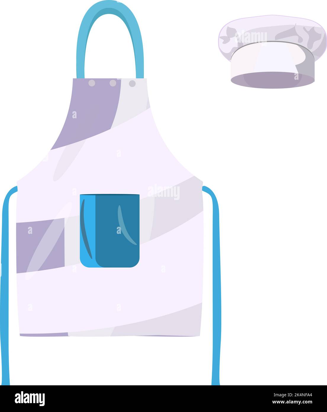 White apron on blank Stock Vector Images - Alamy