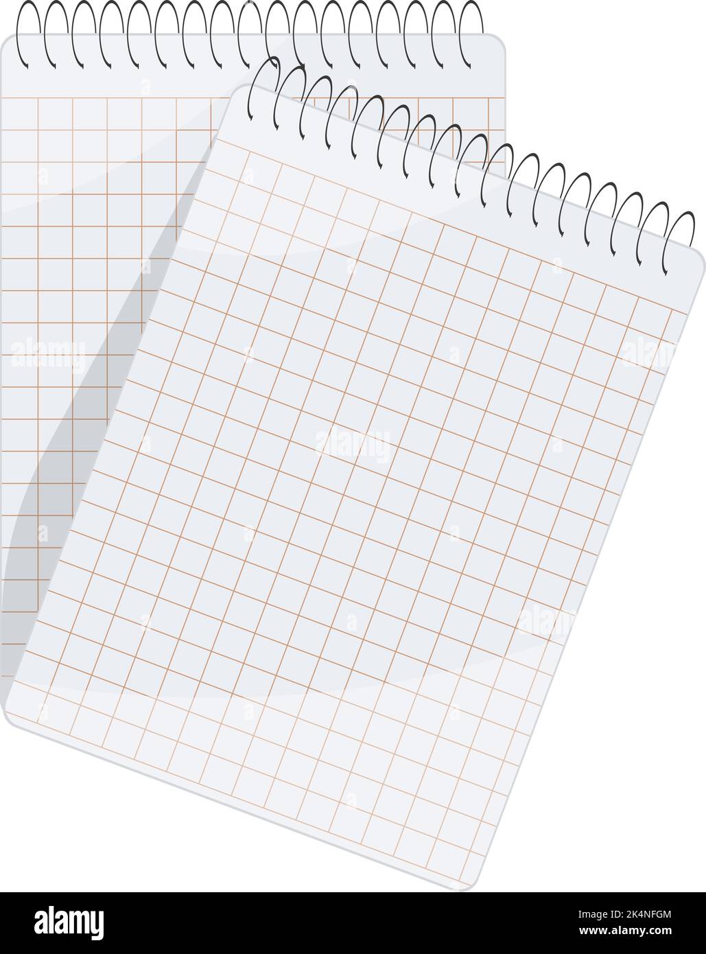 Notebook mockup blank white Cut Out Stock Images & Pictures - Alamy