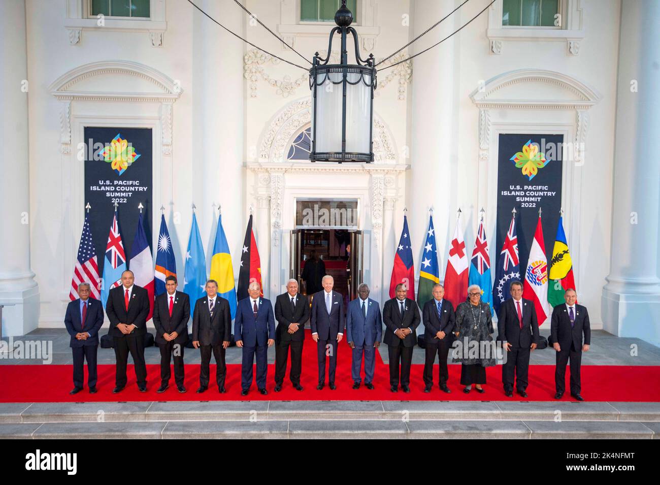 From left to right: President of New Caledonia Louis Mapou, Prime ...