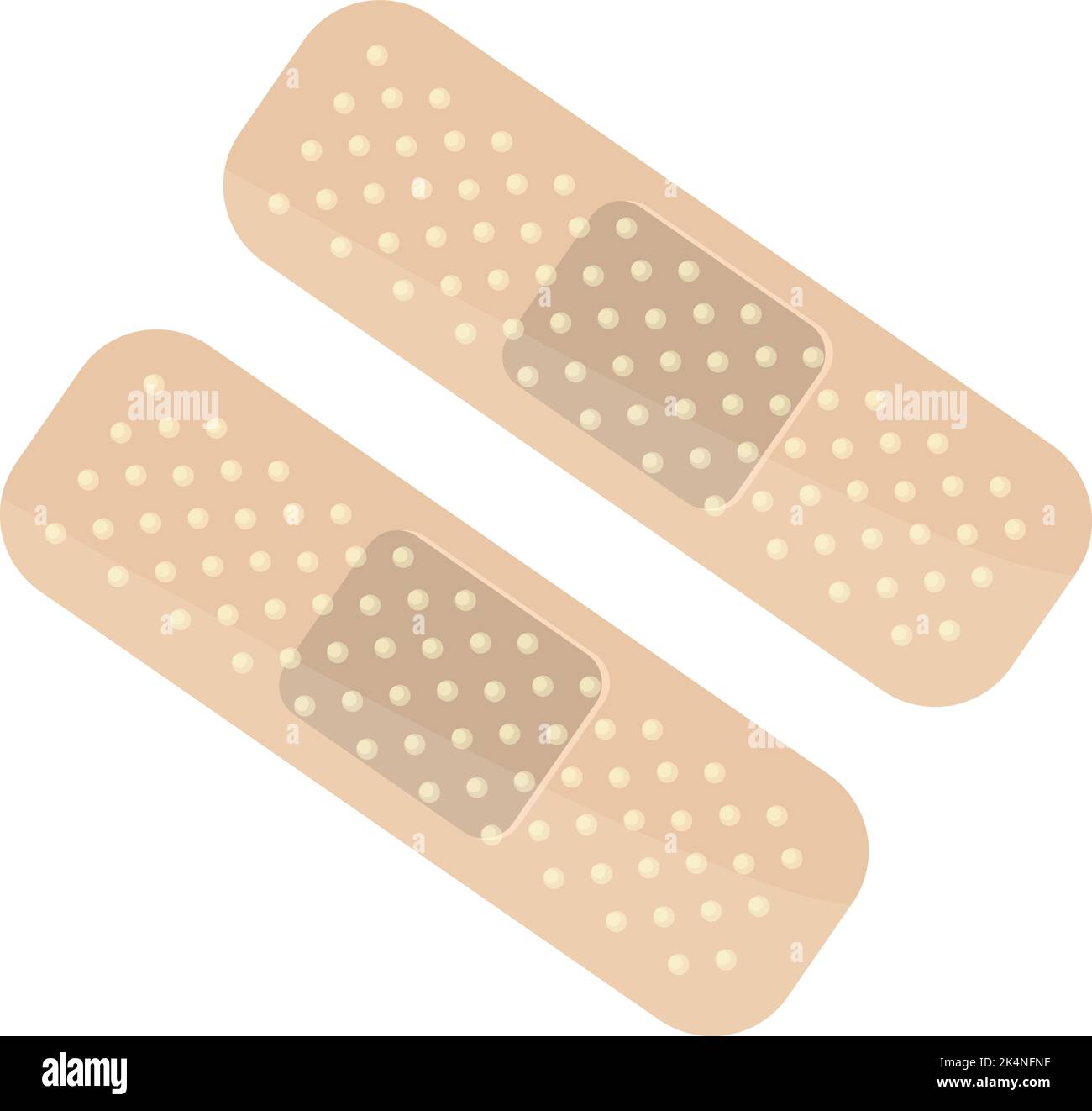 Beige plaster, illustration, vector on a white background Stock Vector ...