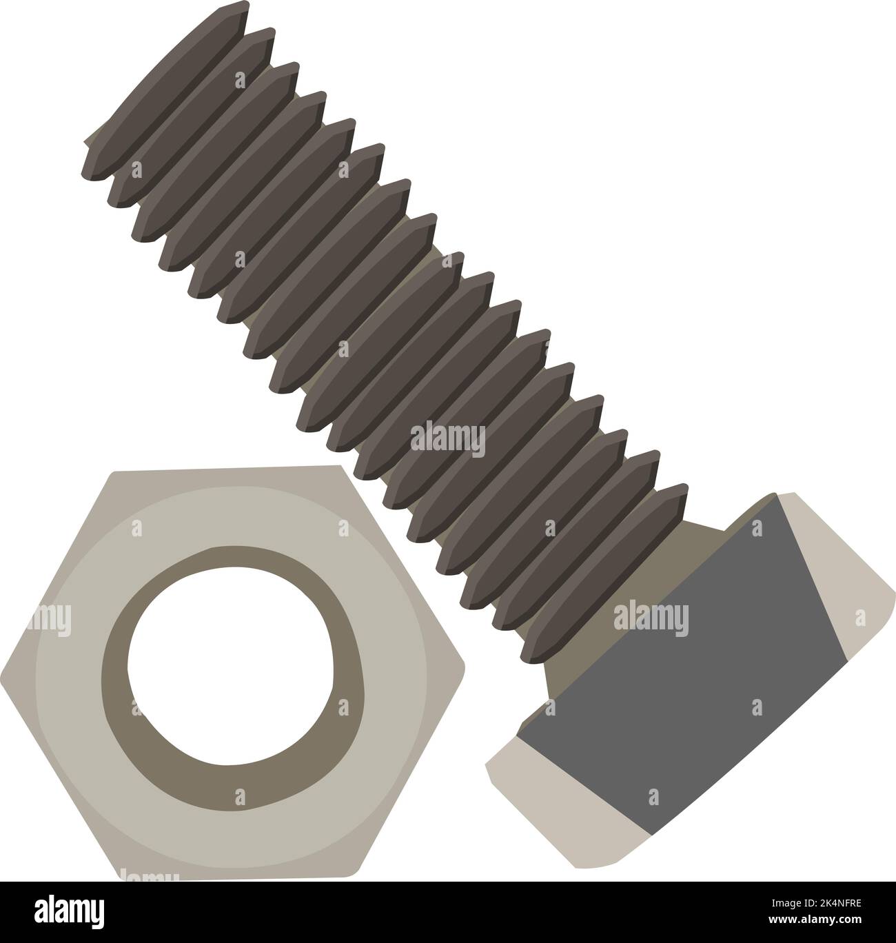 Industrial bolt head Stock Vector Images - Alamy