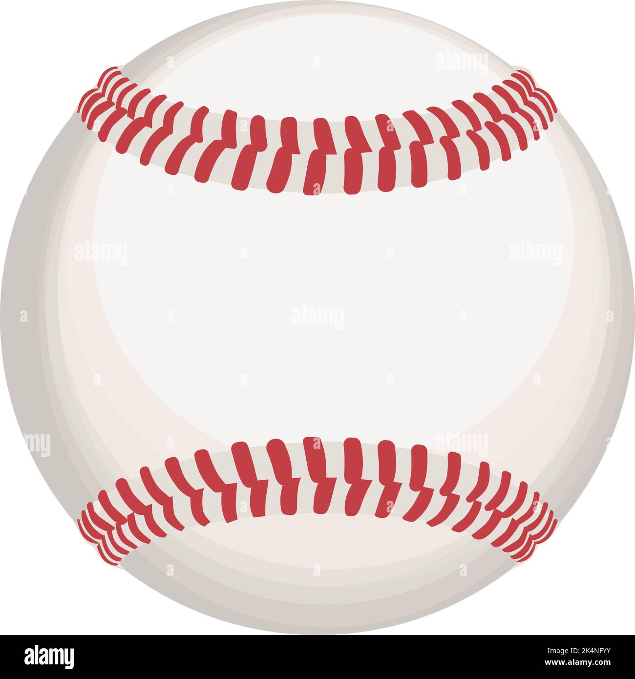 White baseball ball, illustration, vector on a white background Stock ...