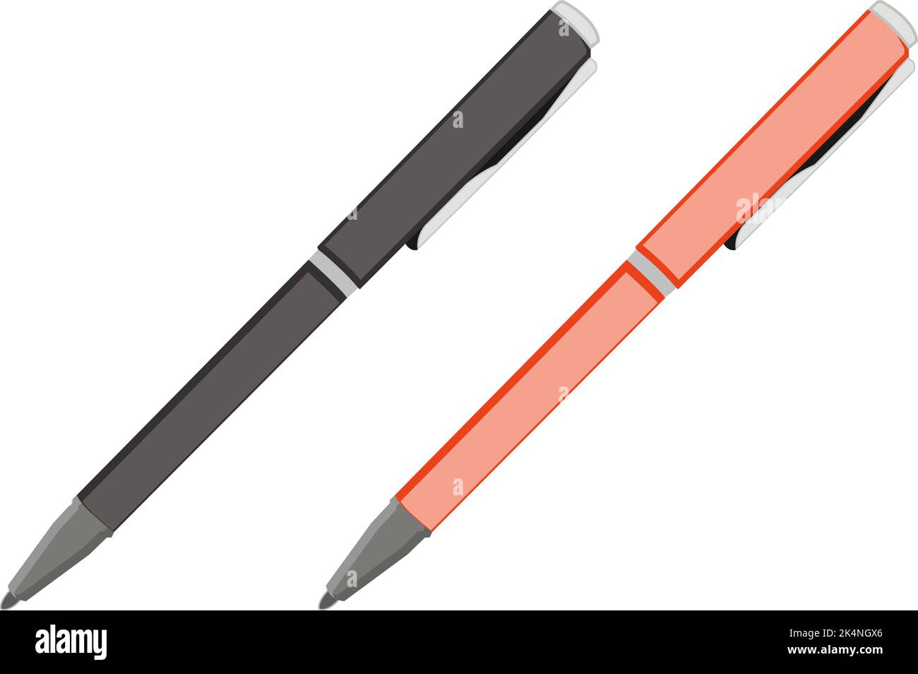 Expensive pencils, illustration, vector on a white background Stock ...