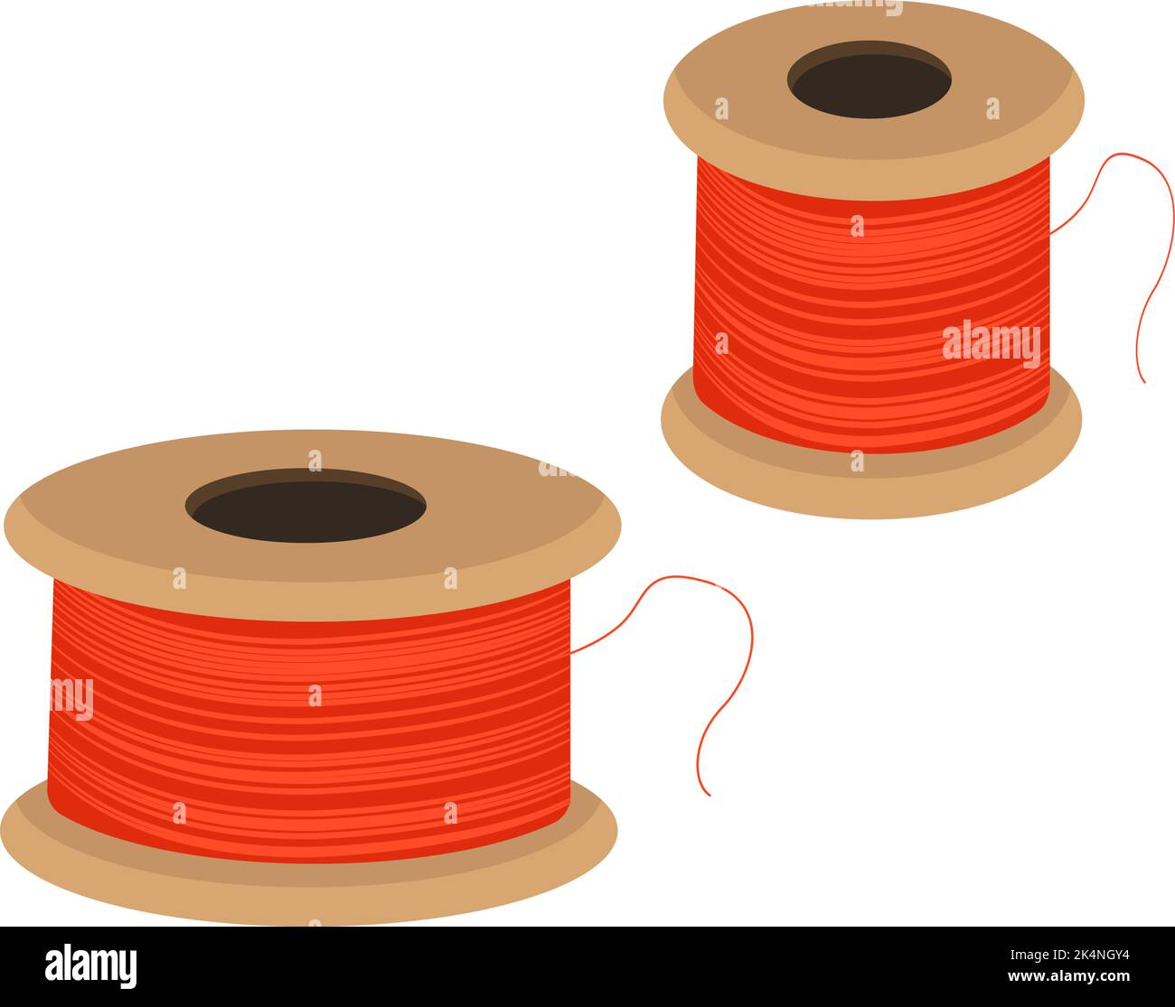 Spool of threads Stock Vector Images - Alamy