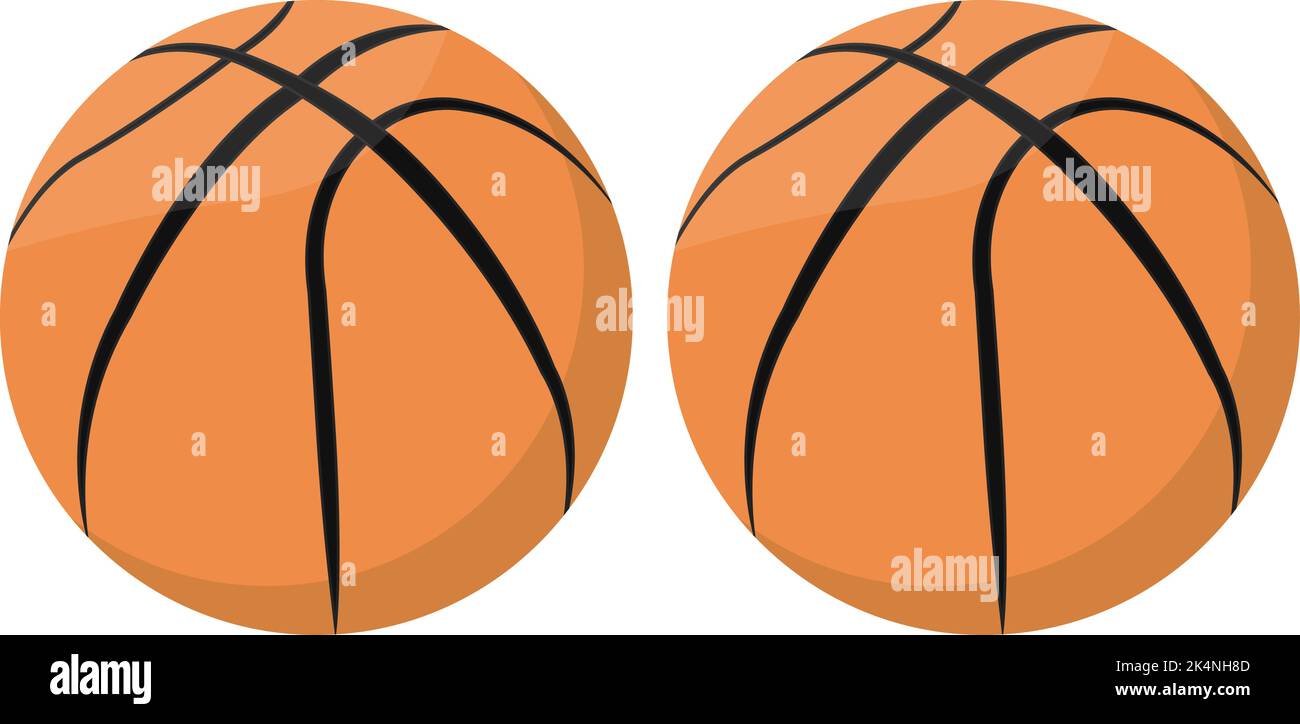 Professional basketball ball, illustration, vector on a white ...