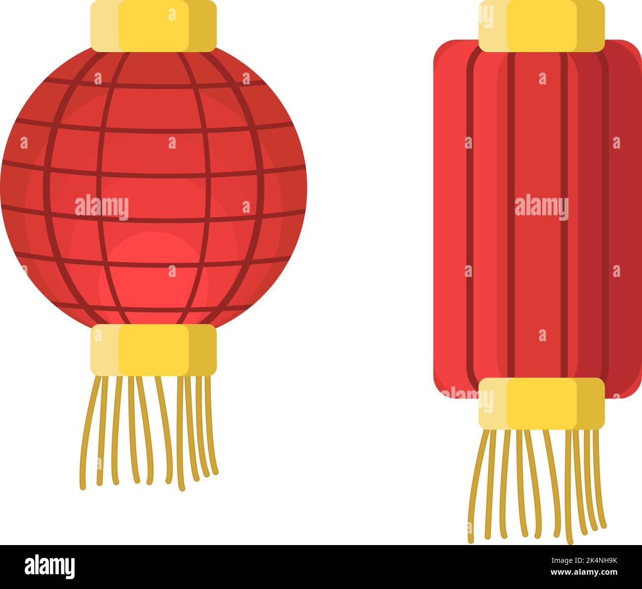 Paper lanterns hanging on Stock Vector Images - Alamy
