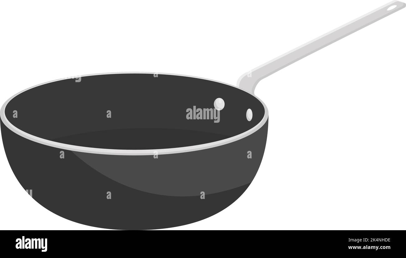 Frypan with a handle Stock Vector Images - Alamy