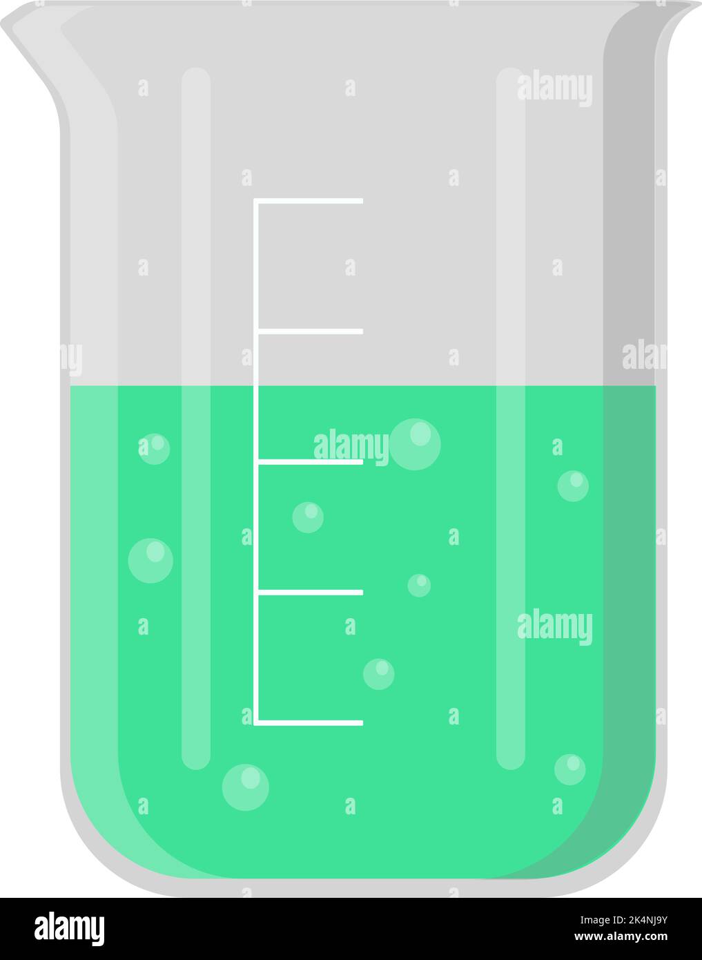 Chemical liquid, illustration, vector on a white background Stock ...