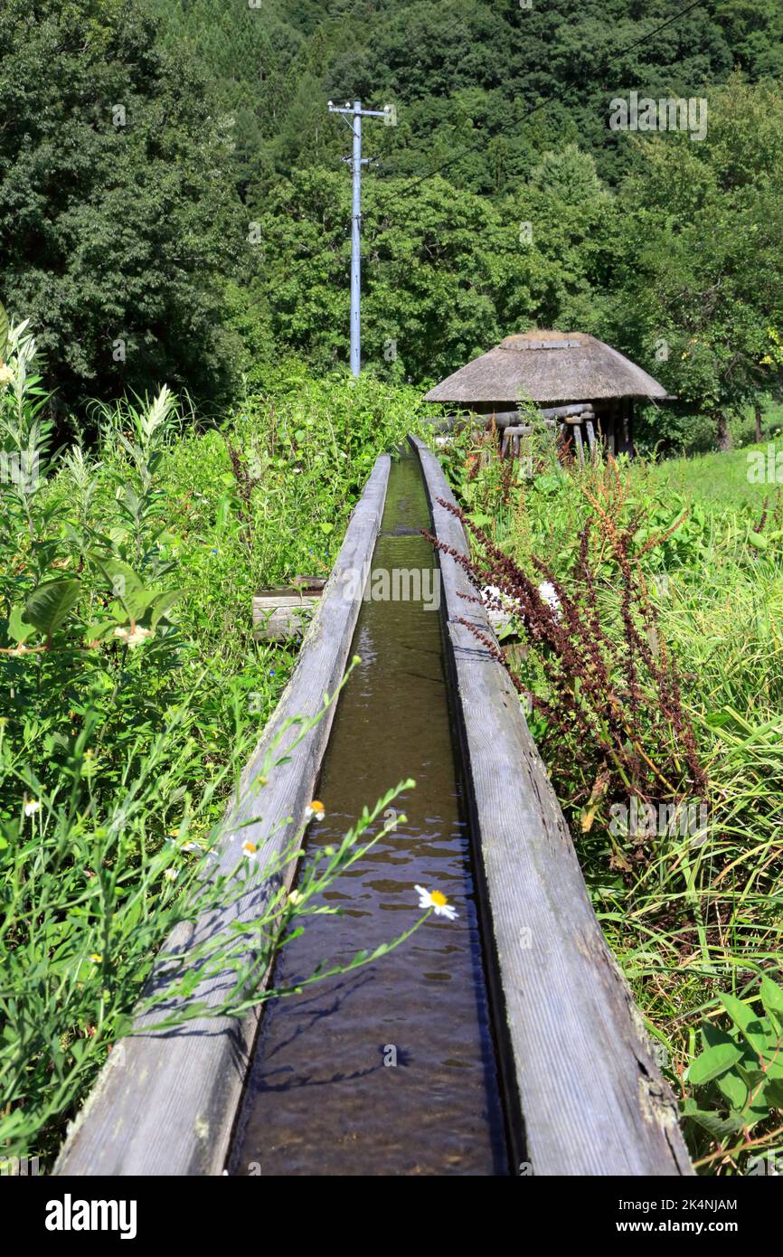 Maezawa Magariya syuraku Minamiaizu Town Fukushima Japan Stock Photo ...