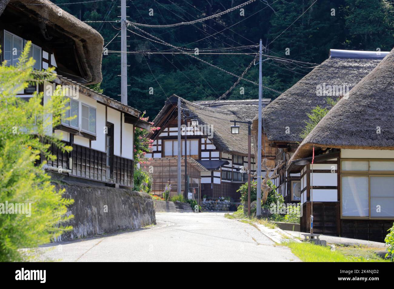 Maezawa Magariya syuraku Minamiaizu Town Fukushima Japan Stock Photo ...