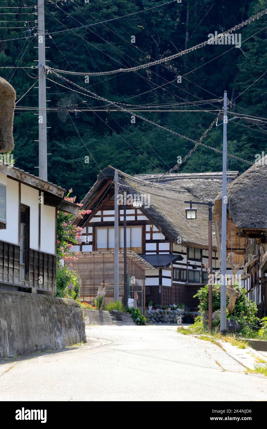 Maezawa Magariya syuraku Minamiaizu Town Fukushima Japan Stock Photo ...