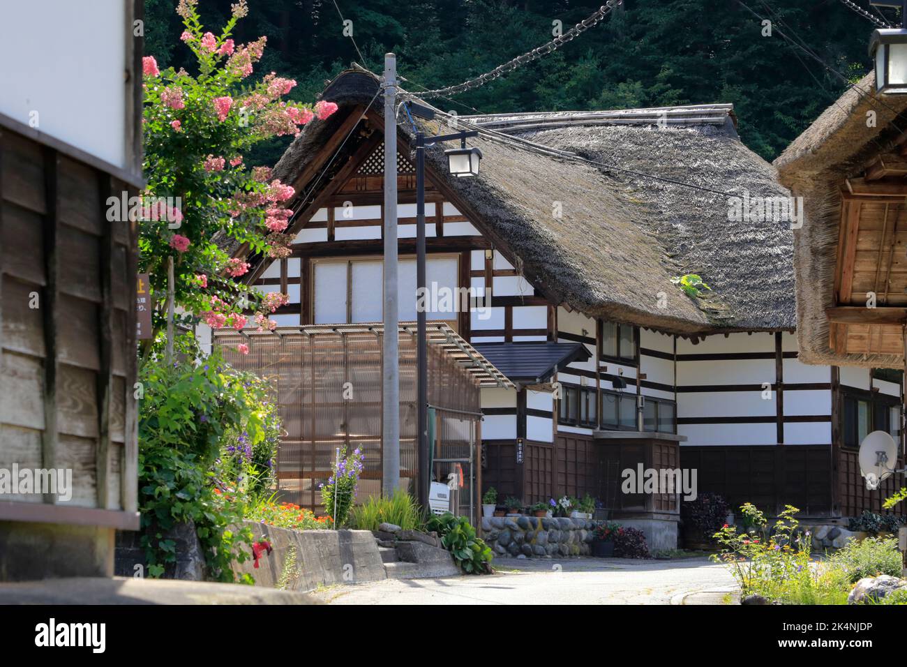 Maezawa Magariya syuraku Minamiaizu Town Fukushima Japan Stock Photo ...