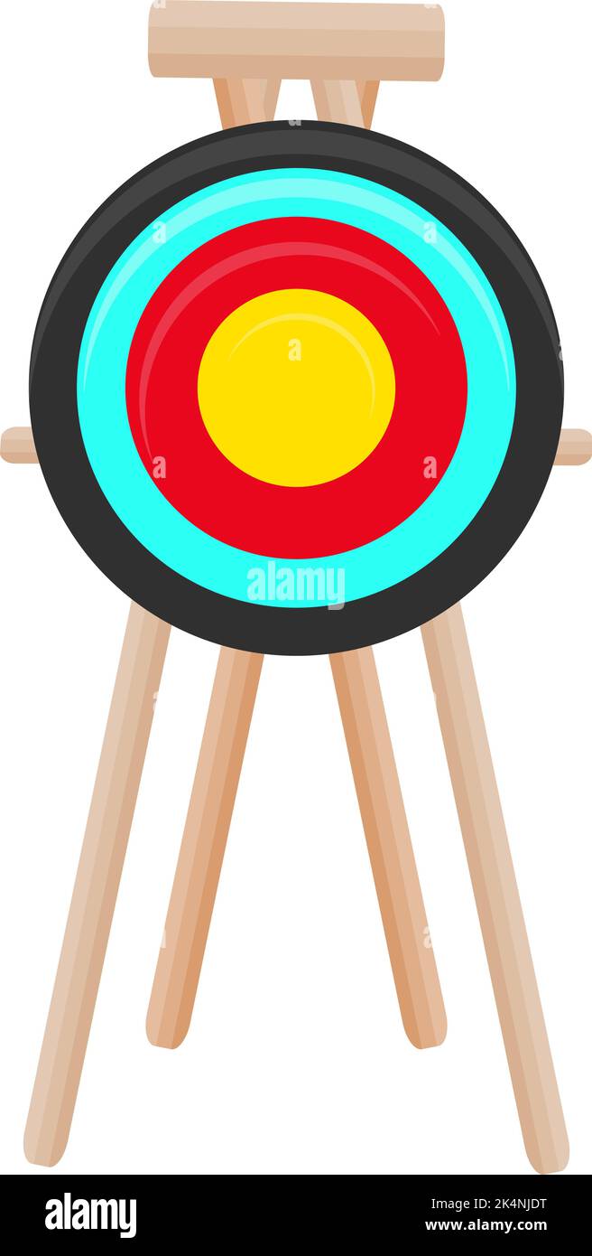 Archery target, illustration, vector on a white background Stock Vector ...