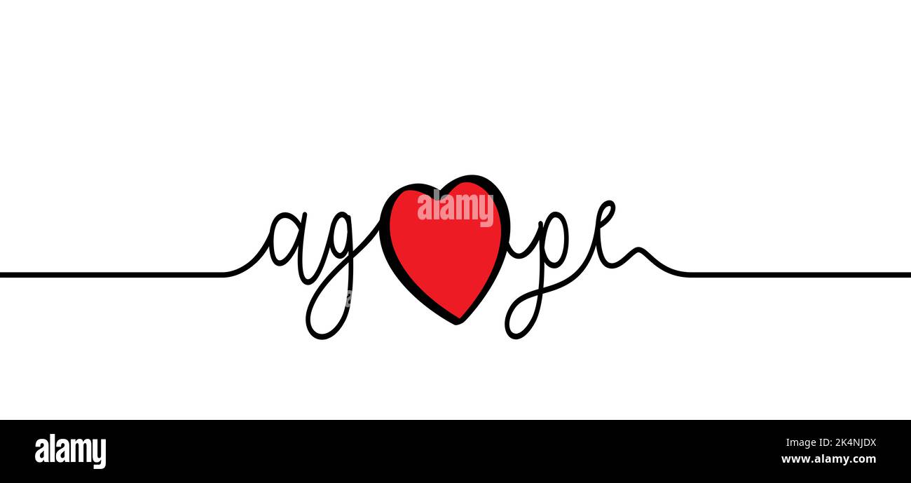 Greek love word hi-res stock photography and images - Alamy