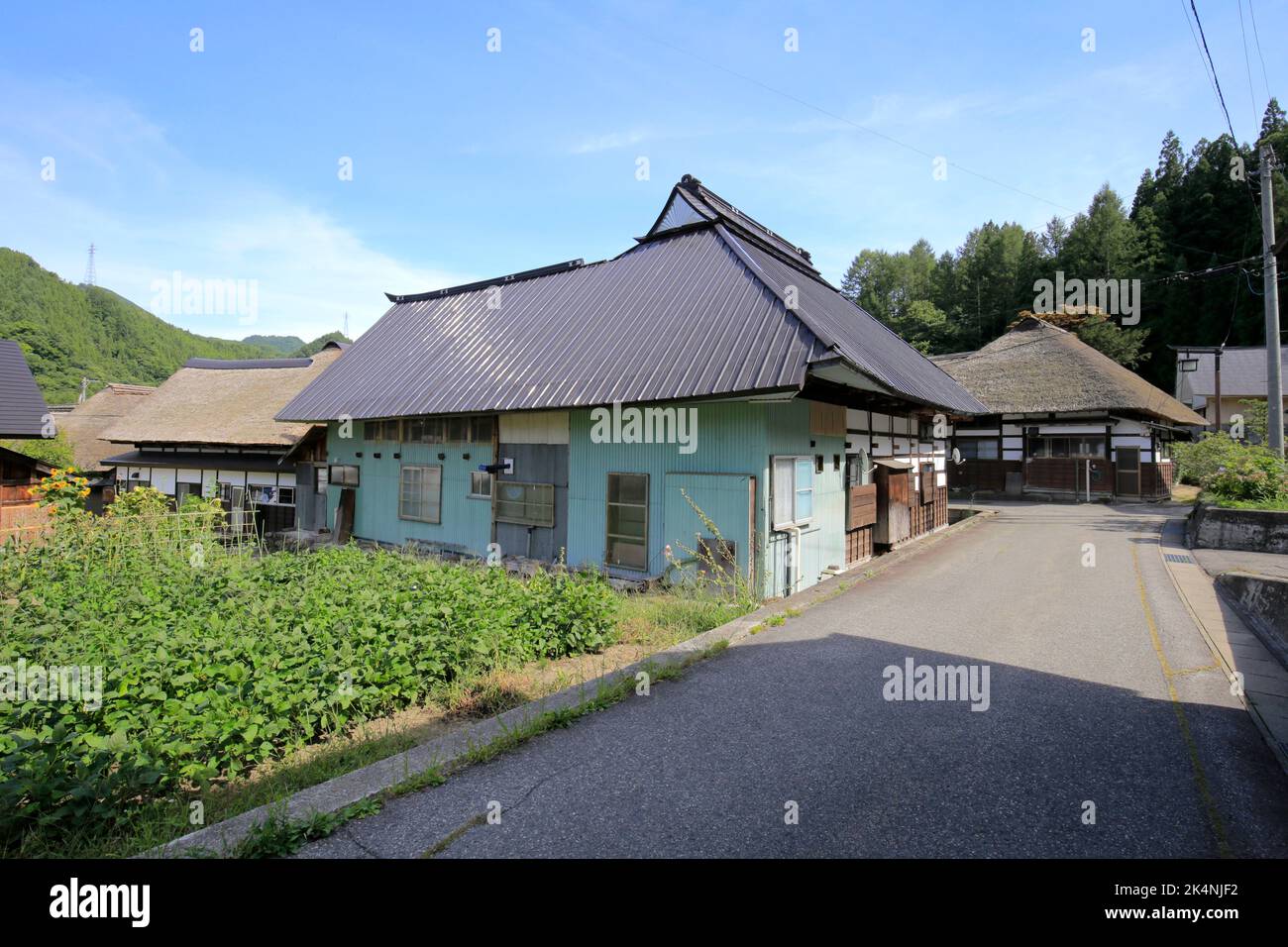 Maezawa Magariya syuraku Minamiaizu Town Fukushima Japan Stock Photo ...