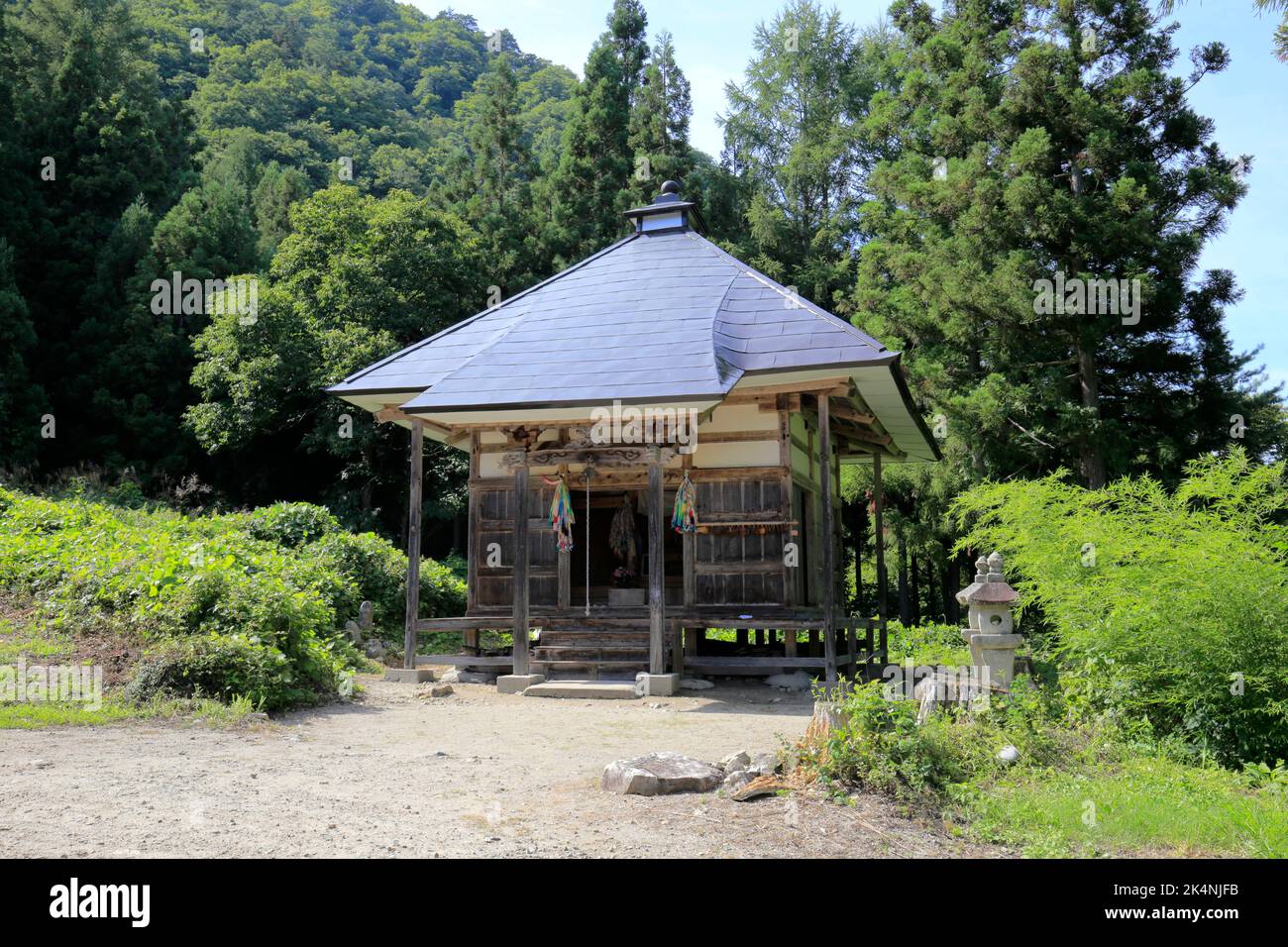 Maezawa Magariya syuraku Minamiaizu Town Fukushima Japan Stock Photo ...