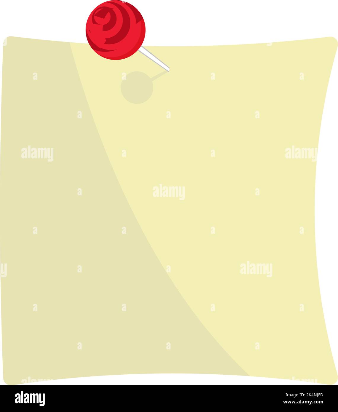 Paper note, illustration, vector on a white background Stock Vector ...