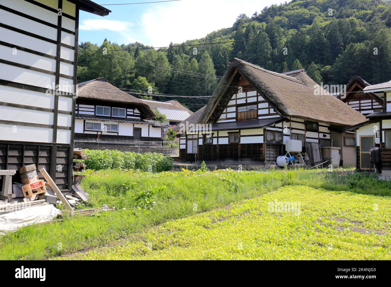 Maezawa Magariya syuraku Minamiaizu Town Fukushima Japan Stock Photo ...