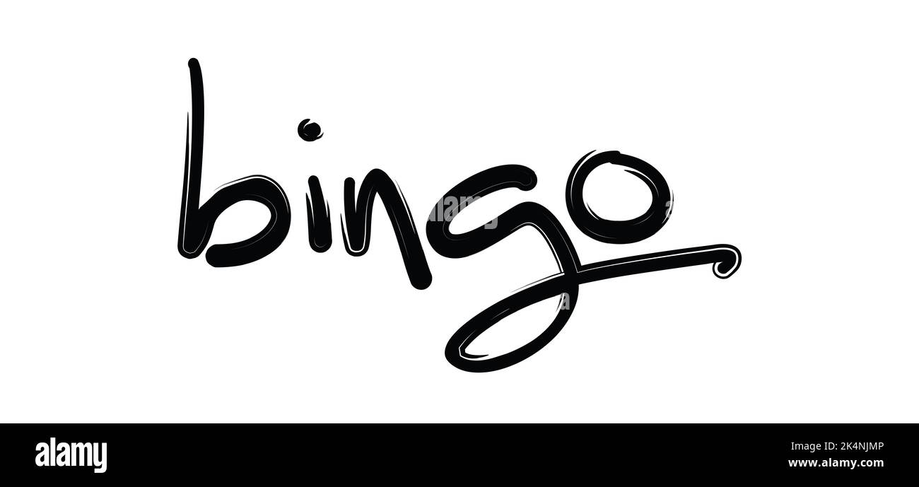Slogan bingo for lottery. Game of chance to win for young and old ...