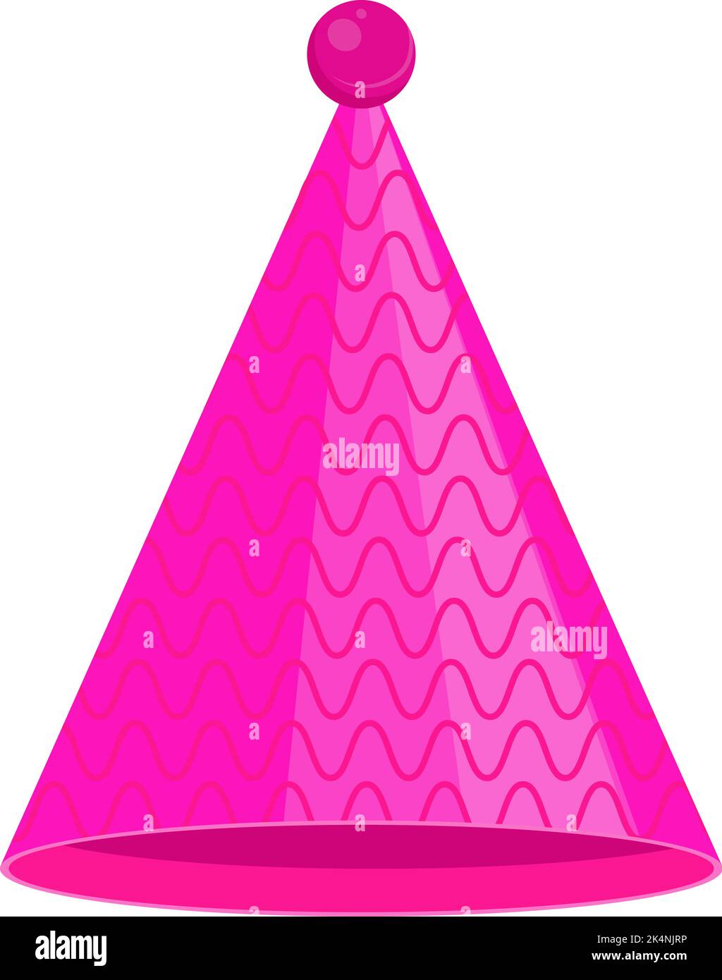 Pink party hat vector hi-res stock photography and images - Alamy