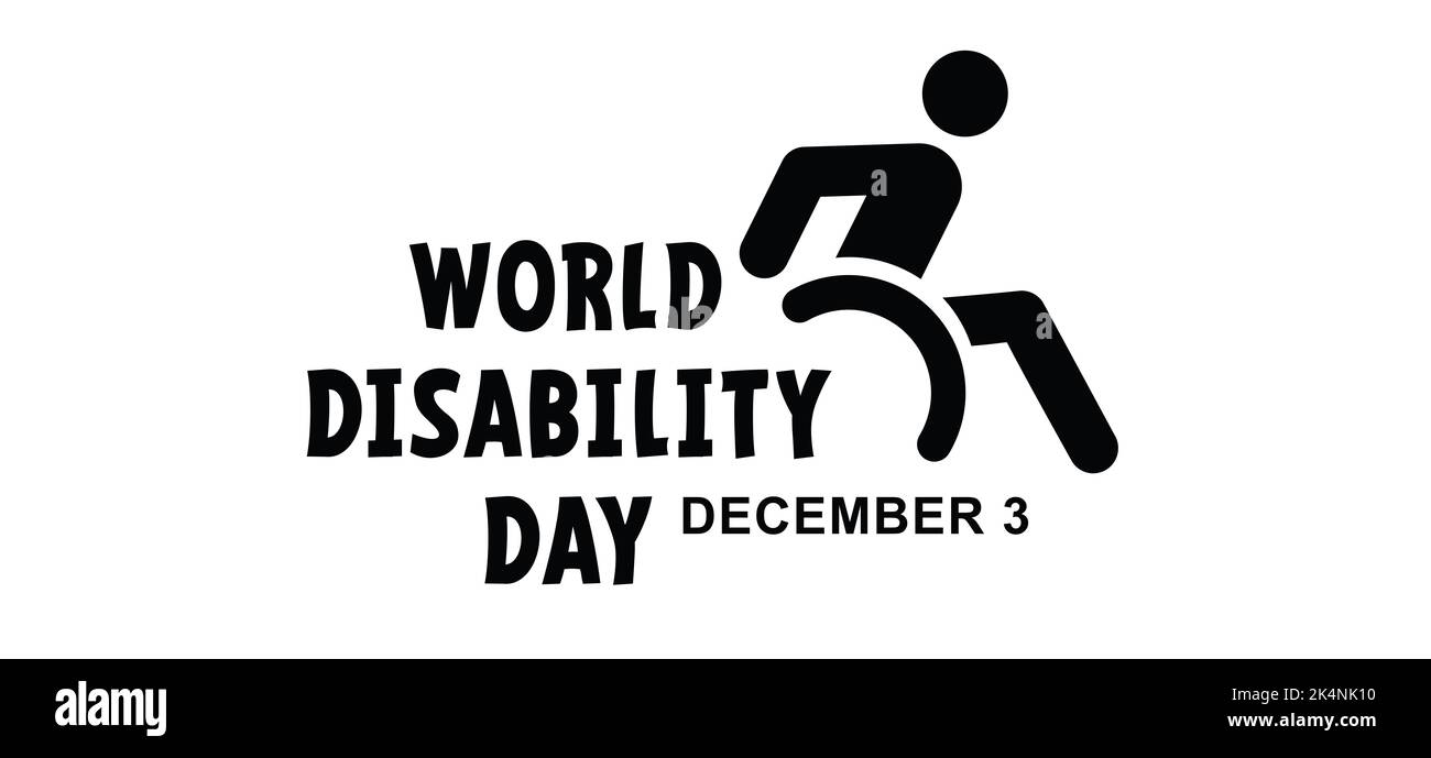 Slogan World Disability Day. 3 december. International day of persons ...