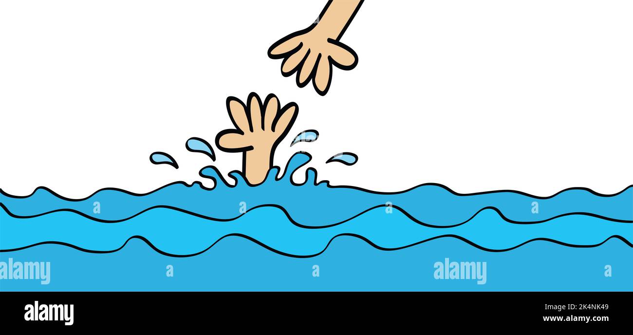 Drowning Person Clip Art