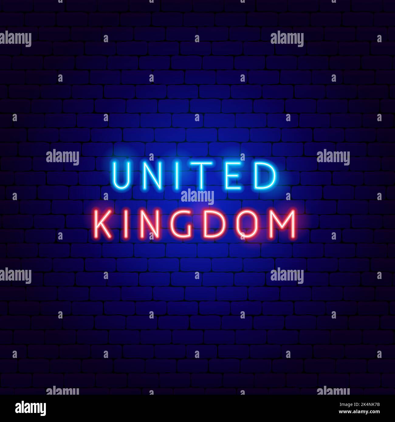 United Kingdom Neon Text Stock Vector Image & Art - Alamy