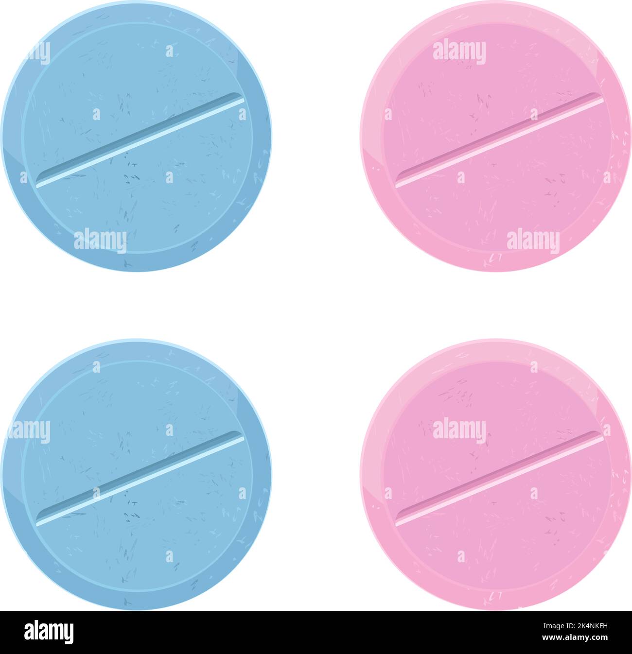 Blue vitamin pills Stock Vector Images - Alamy