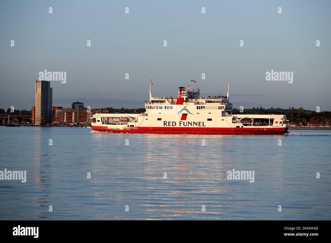 Red funnels red osprey hi-res stock photography and images - Alamy