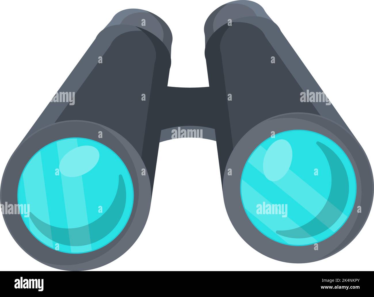 Night vision binoculars, illustration, vector on a white background ...