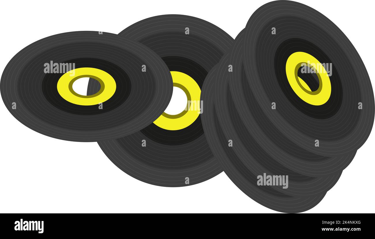 Single disc player Stock Vector Images - Alamy