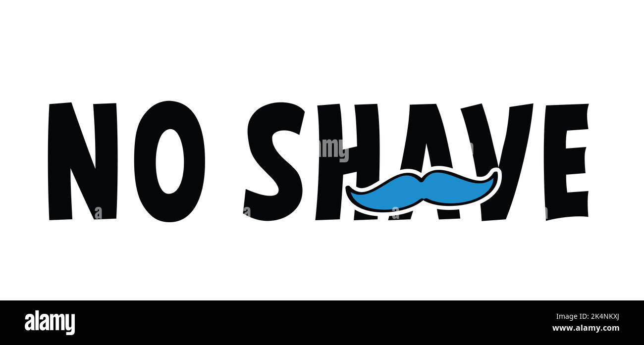 Slogan No shave or shaving moustache, mustache or beard men face. Men's ...