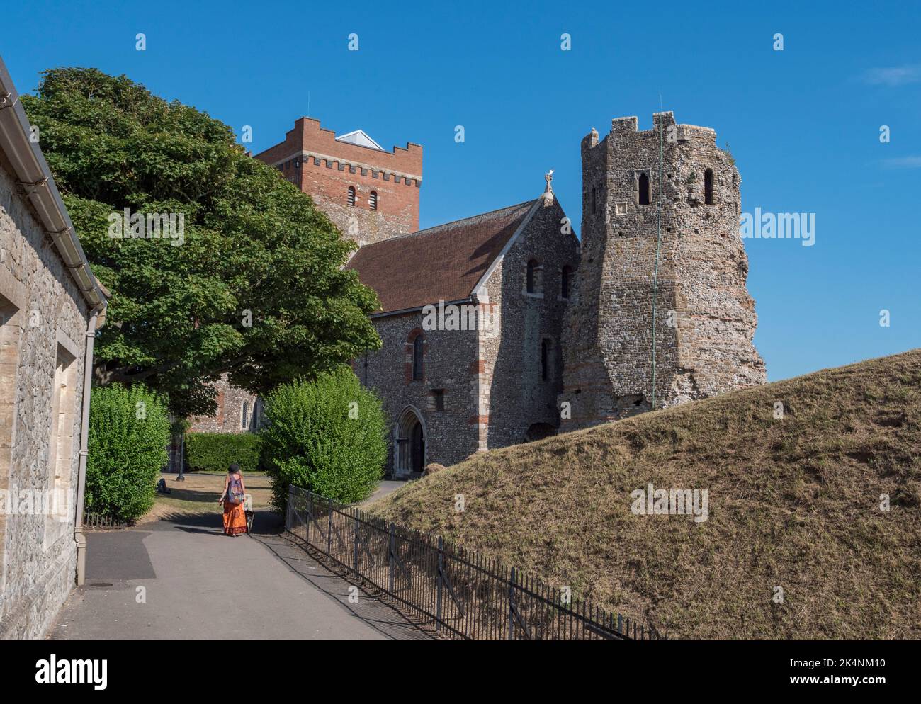 The Church of St Mary in Castro with the Roman pharos inside the ...