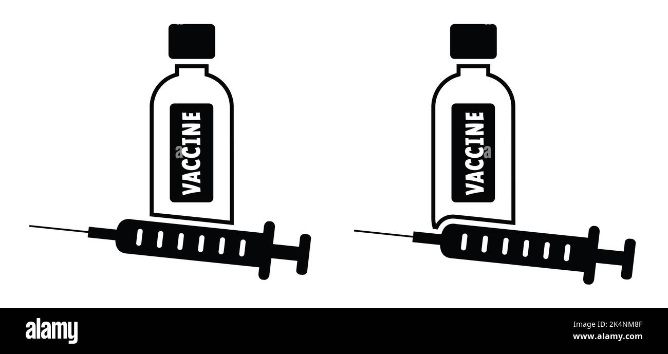 Vaccine and syringe injection. It use for prevention, immunization and ...