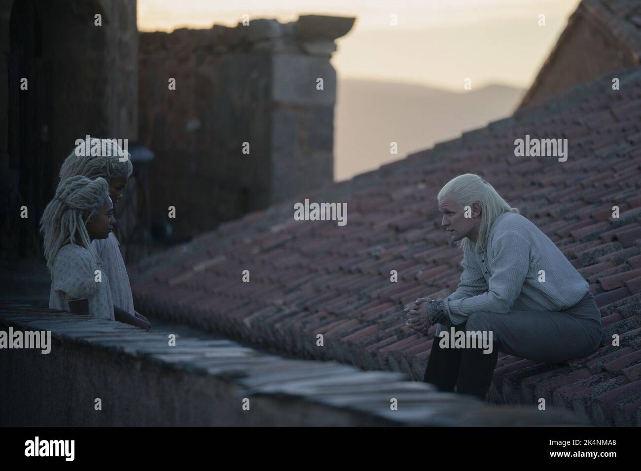 USA. Matt Smith, Eva Ossei-Gerning and Shani Smethurst in the (C)HBO ...