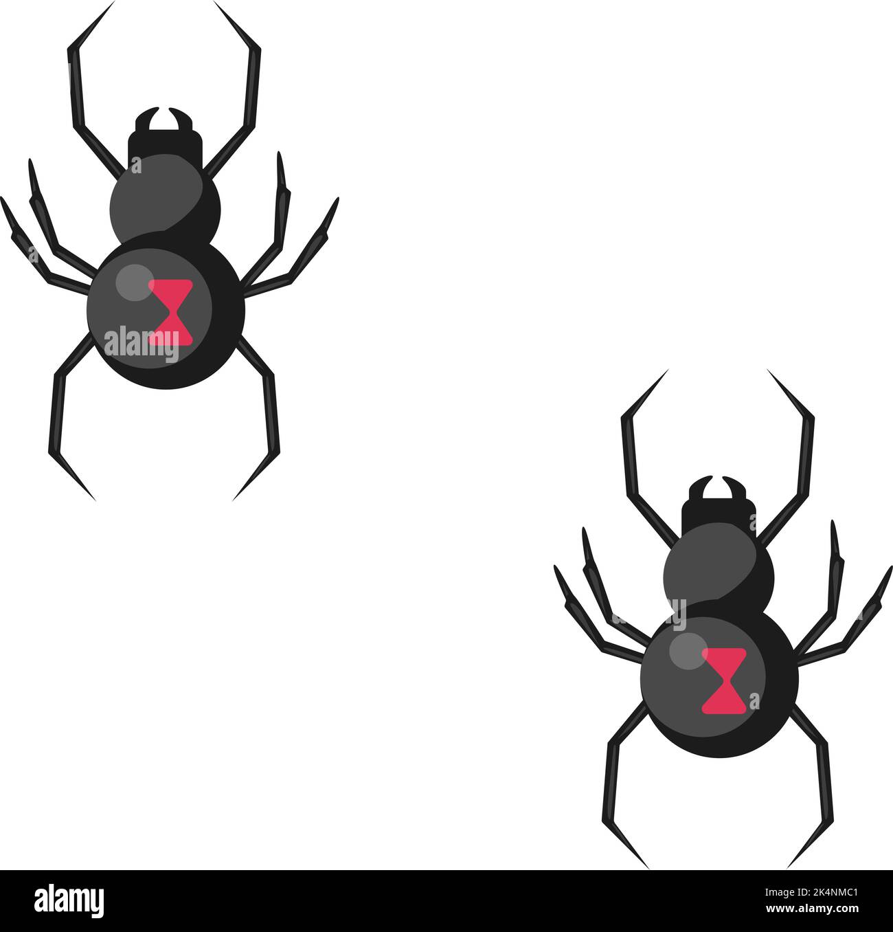 Spider on web red background Stock Vector Images - Alamy