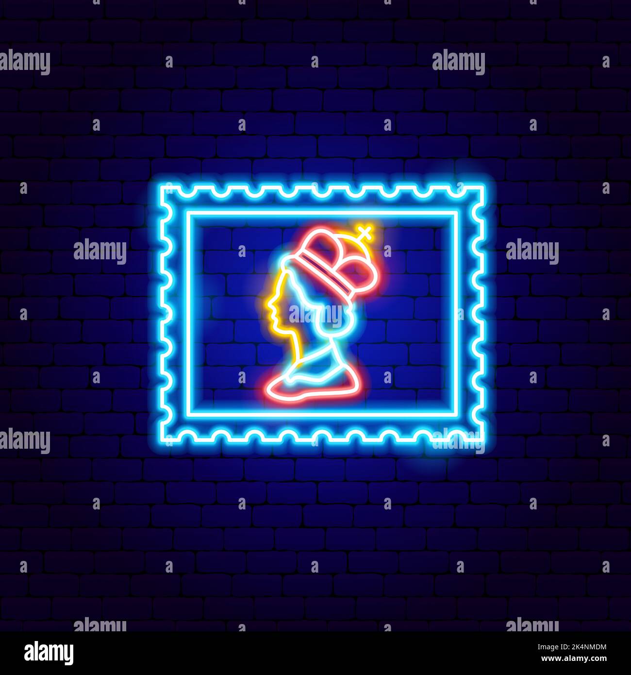 Crown queen elizabeth ii stamp Stock Vector Images - Alamy